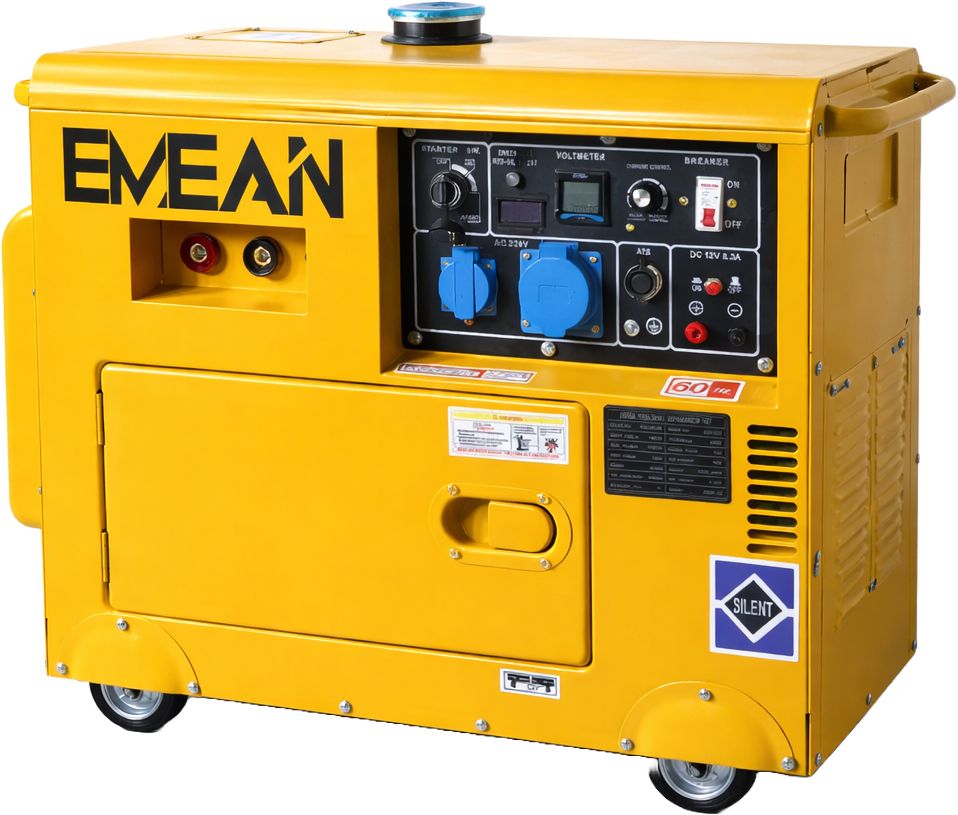 5kVA Diesel Portable Generator (5kW Rated) - Single Phase – Model EM55